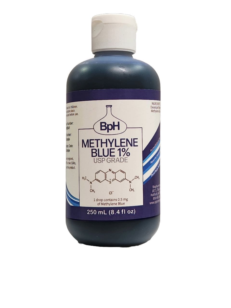 Methylene Blue, USP Grade, 1% (w/v) - Biopharm, Inc. Methylene Blue, USP Grade, 1% (w/v) - Biopharm, Inc.